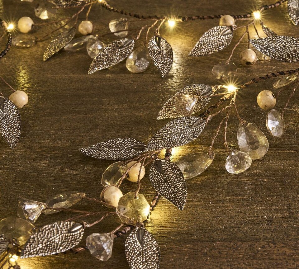 Rustic Leaf String Lights - West Elm Australia