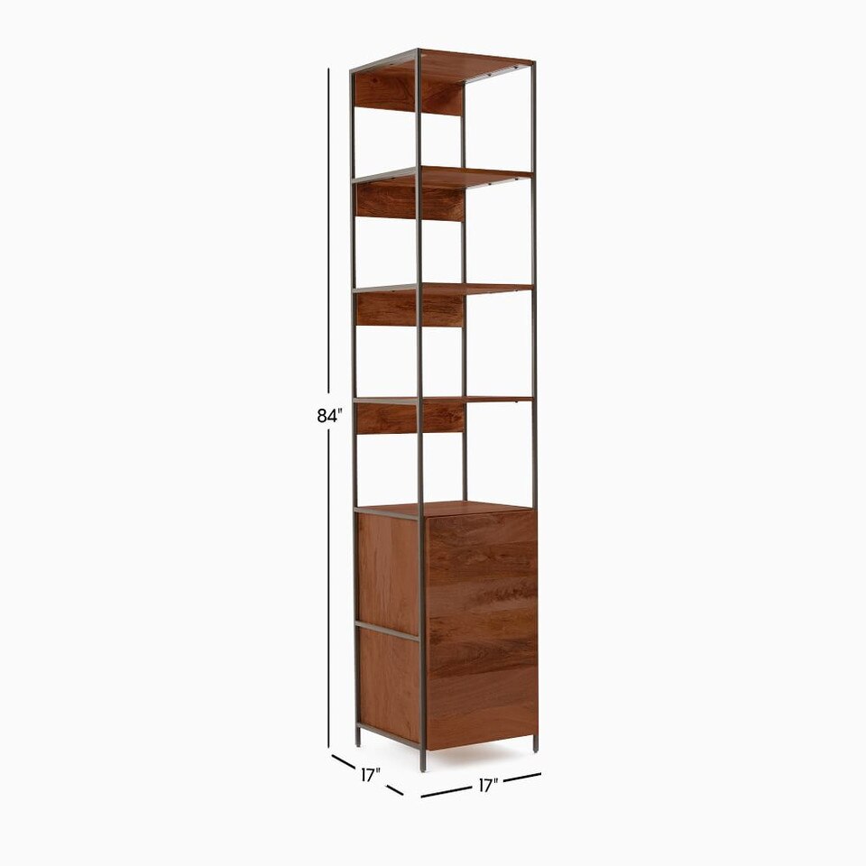 Industrial Modular 17" Open & Closed Storage - West Elm Australia