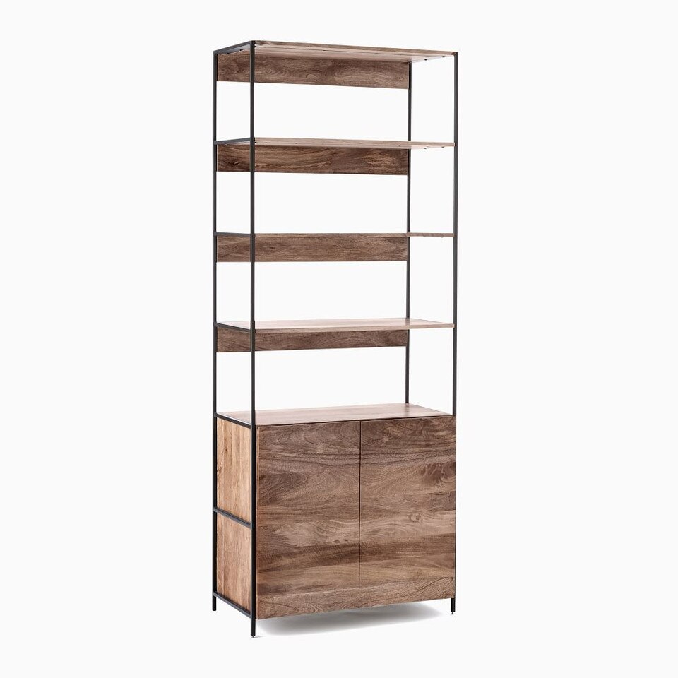 Industrial Modular 84cm Open + Closed Storage - West Elm Australia