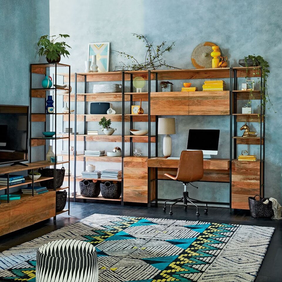 Industrial Modular 124 cm Desk - West Elm Australia