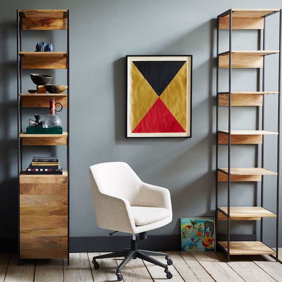 Industrial Modular Large Media Set With Open + Closed Storage (256.5 cm ...