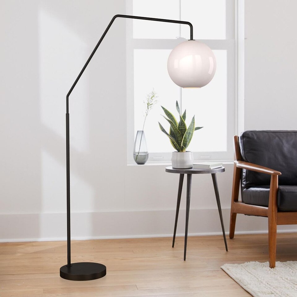 Sculptural Overarching Globe Floor Lamp - Milk | West Elm Australia