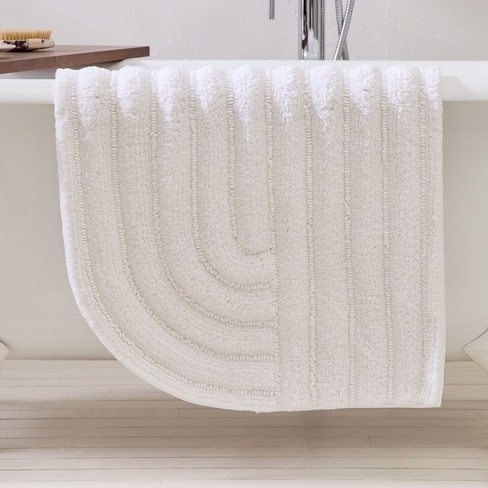 Shaped Swirl Bath Mat | West Elm Australia