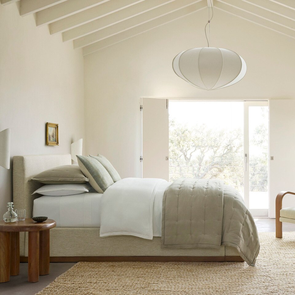 Signature TENCEL™ Linen Coverlet & Pillowcases - West Elm Australia