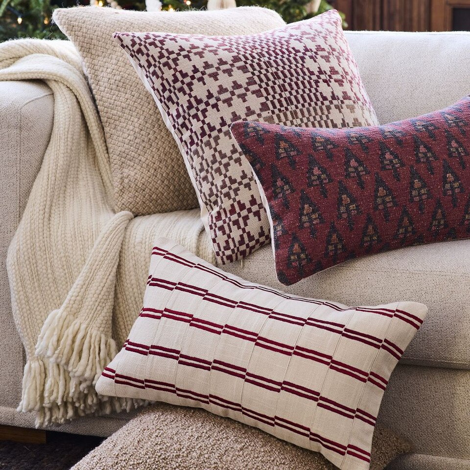 Silk Scandi Diamond Cushion Cover - West Elm Australia