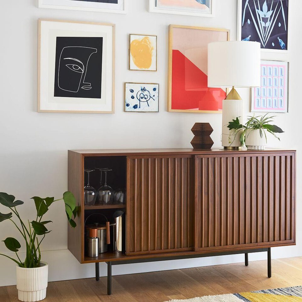 Slatted Buffet - Walnut | west elm Australia