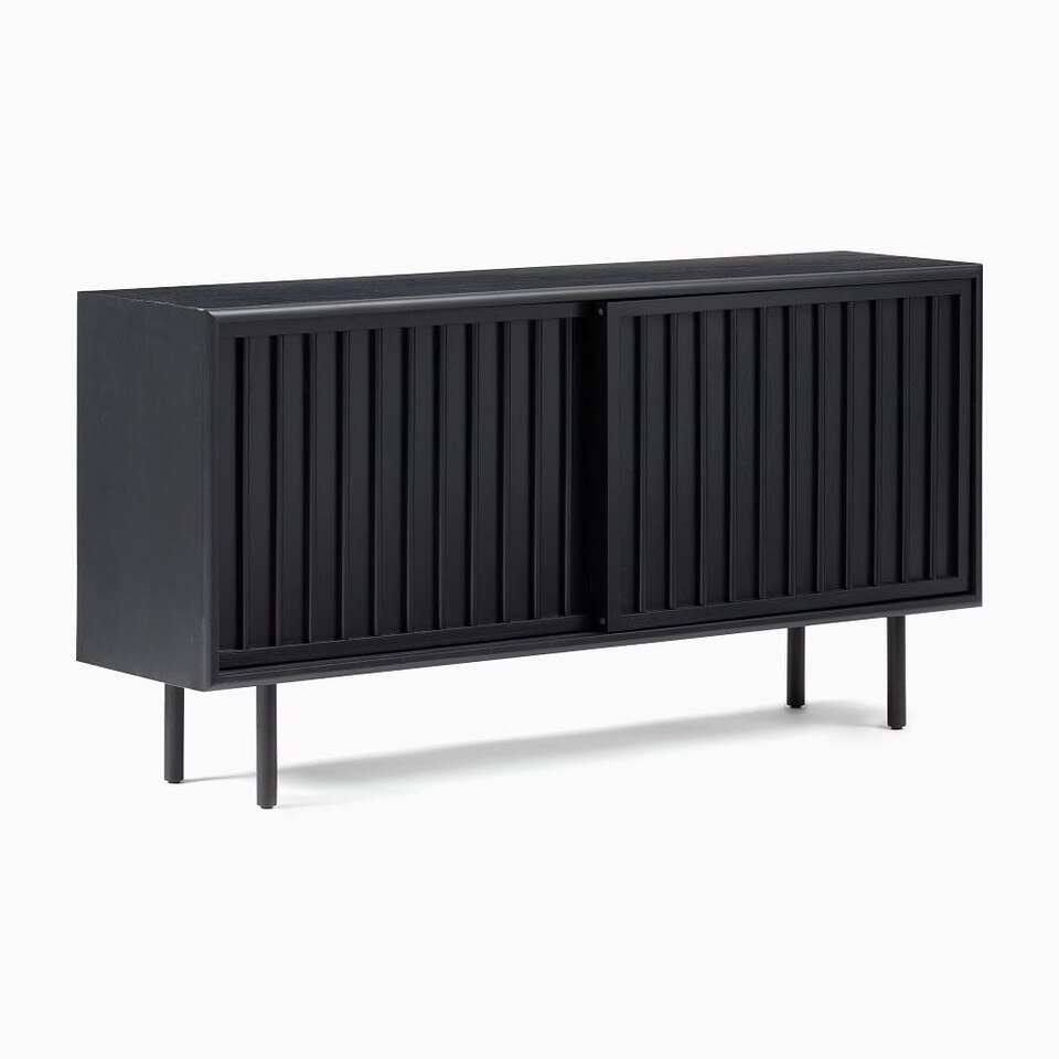 Slatted Media Console (122 cm) | West Elm Australia