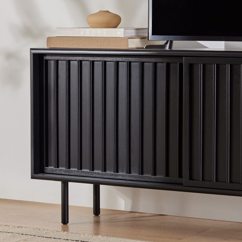 Slatted Media Console (122 cm) | West Elm Australia
