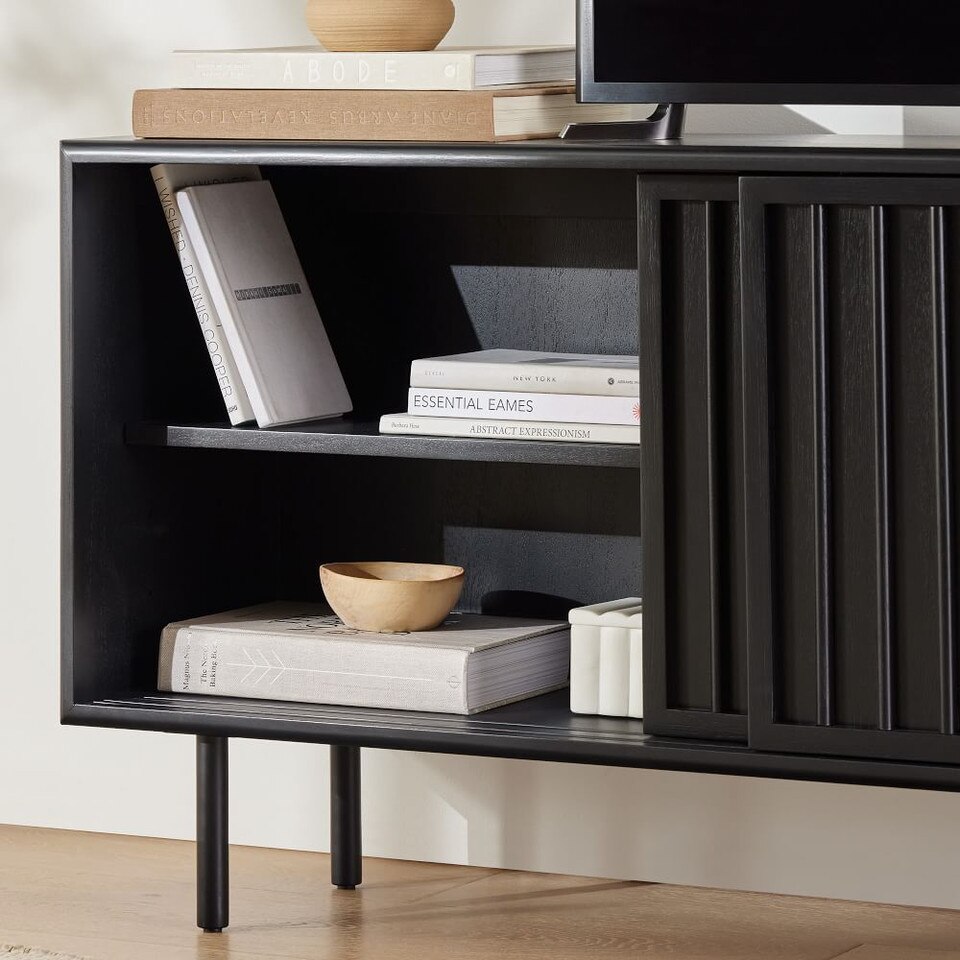 Slatted Media Console (122 cm) | West Elm Australia