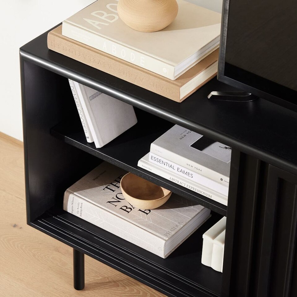 Slatted Media Console (122 cm) | West Elm Australia
