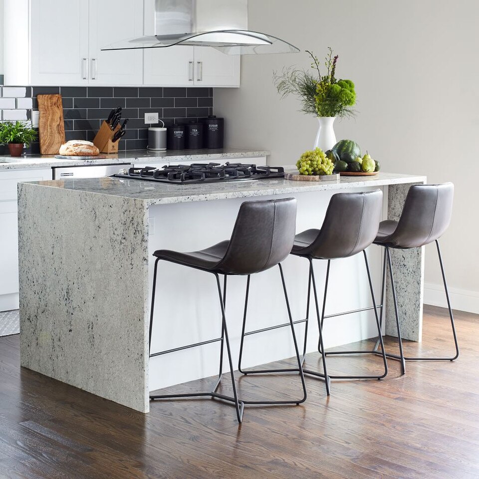 Slope Leather Bar & Counter Stools - West Elm Australia