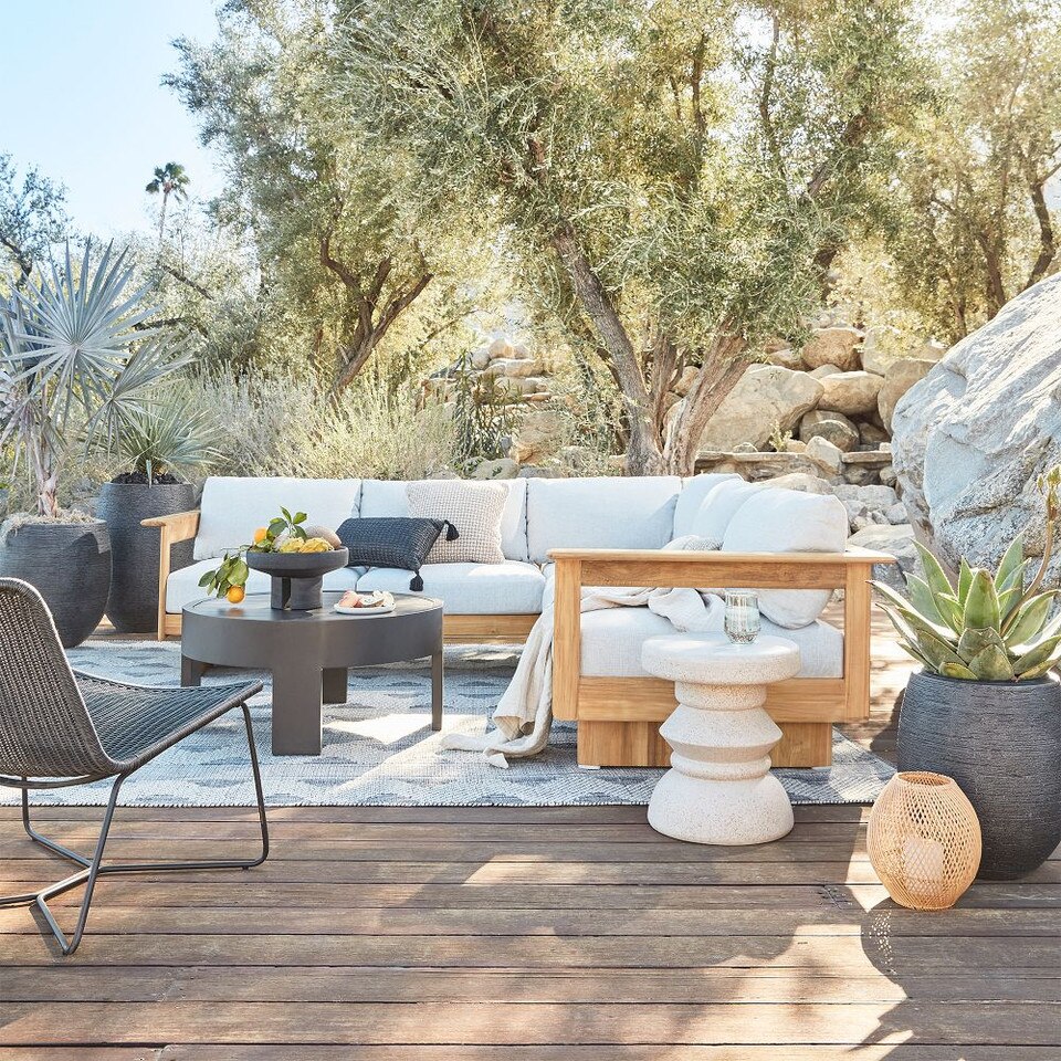 Curved Ficonstone Indoor/Outdoor Planters - West Elm Australia