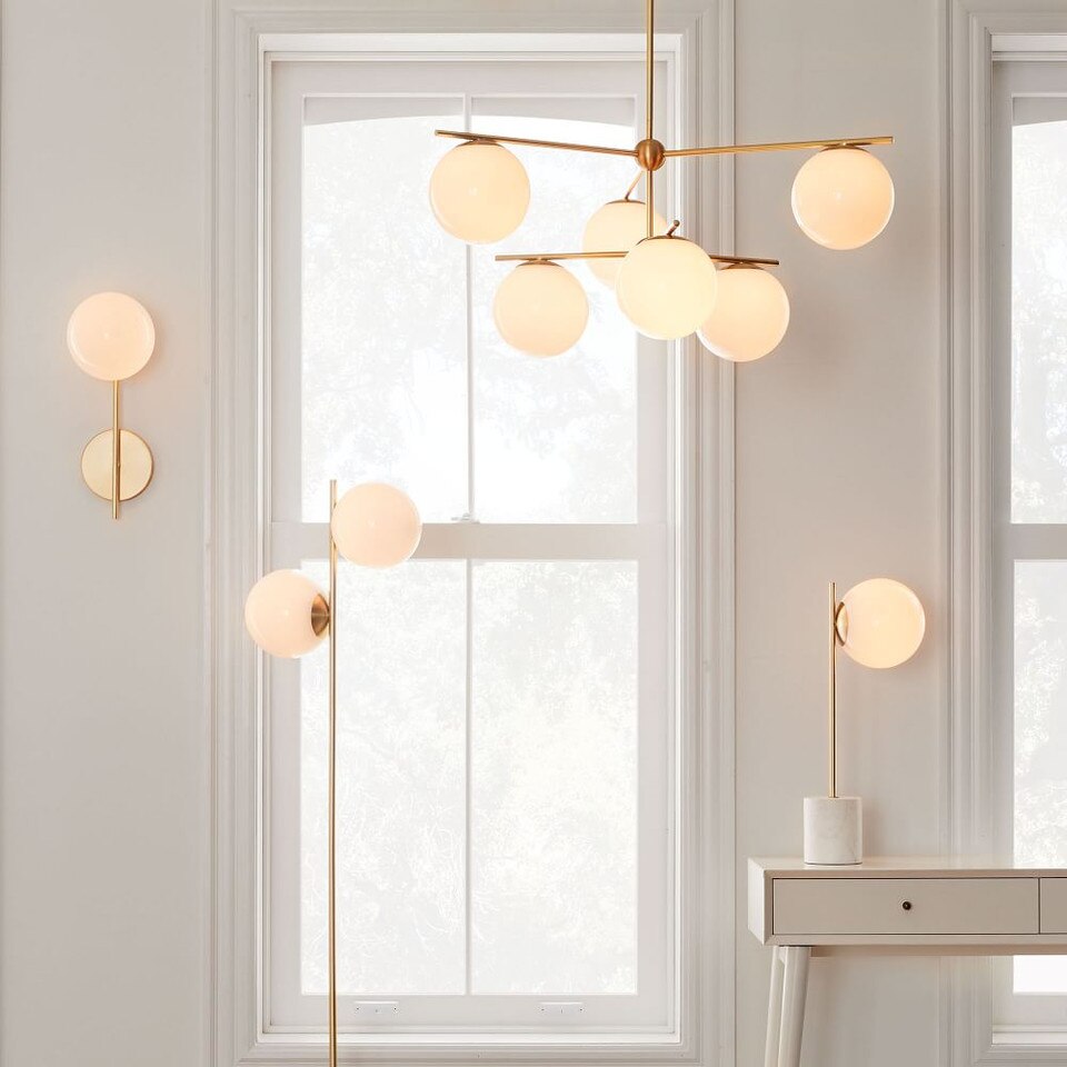 Sphere + Stem Sconce - Single | West Elm Australia