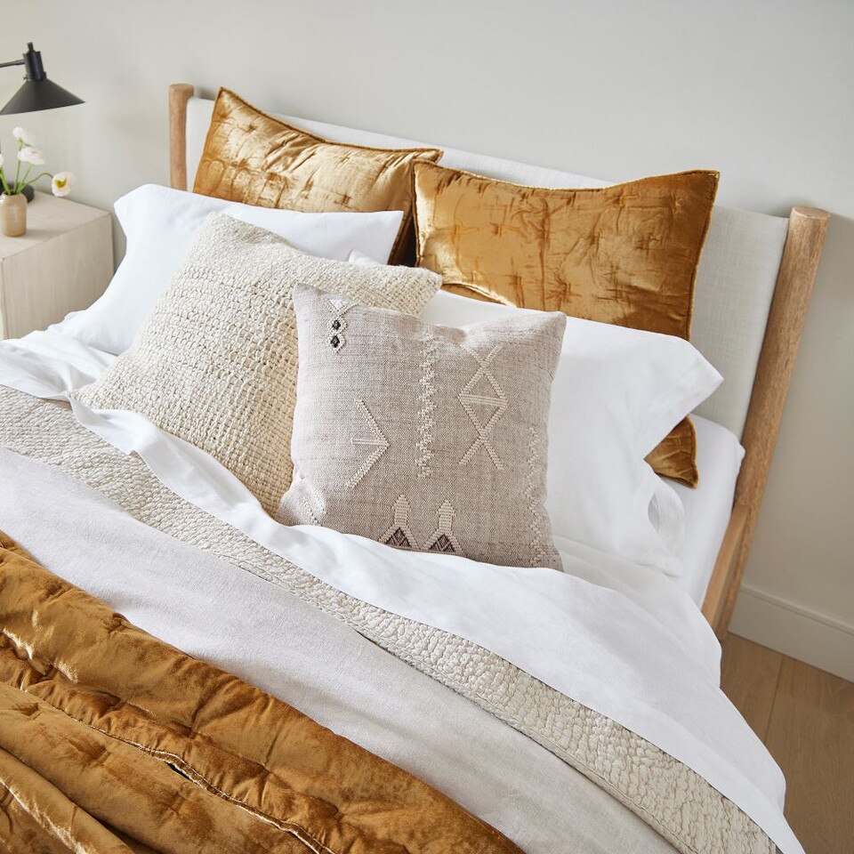 Lush Velvet Tack Stitch Coverlet & Pillowcases - West Elm Australia