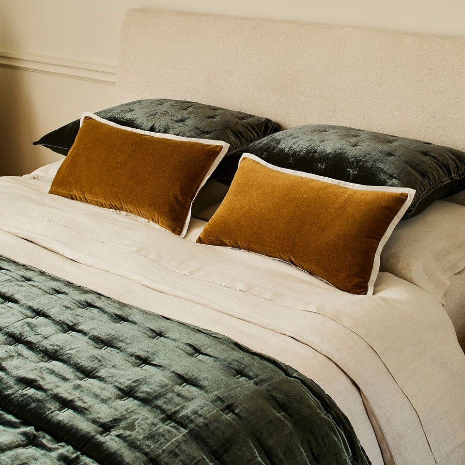 Lush Velvet Tack Stitch Coverlet & Pillowcases - West Elm Australia