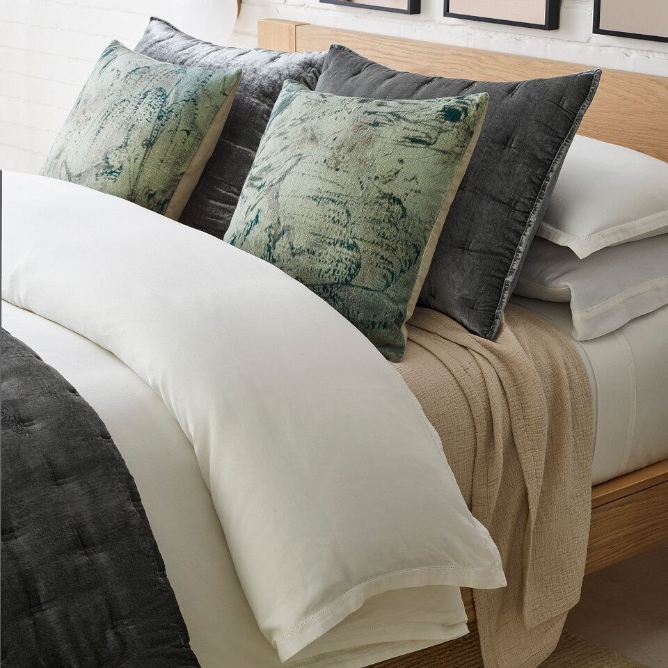 Lush Velvet Tack Stitch Coverlet & Pillowcases - West Elm Australia