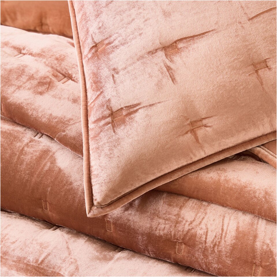 Lush Velvet Tack Stitch Coverlet & Pillowcases - West Elm Australia