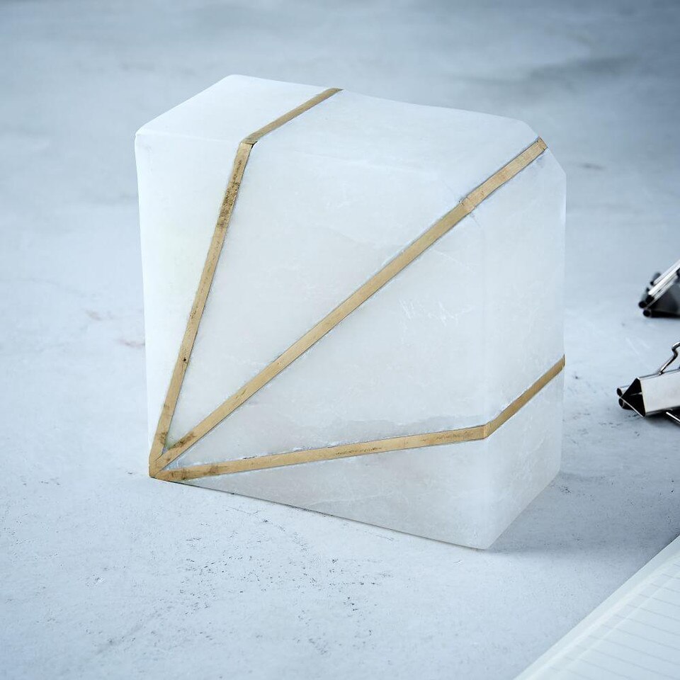 Stone Bookend - Alabaster | west elm Australia