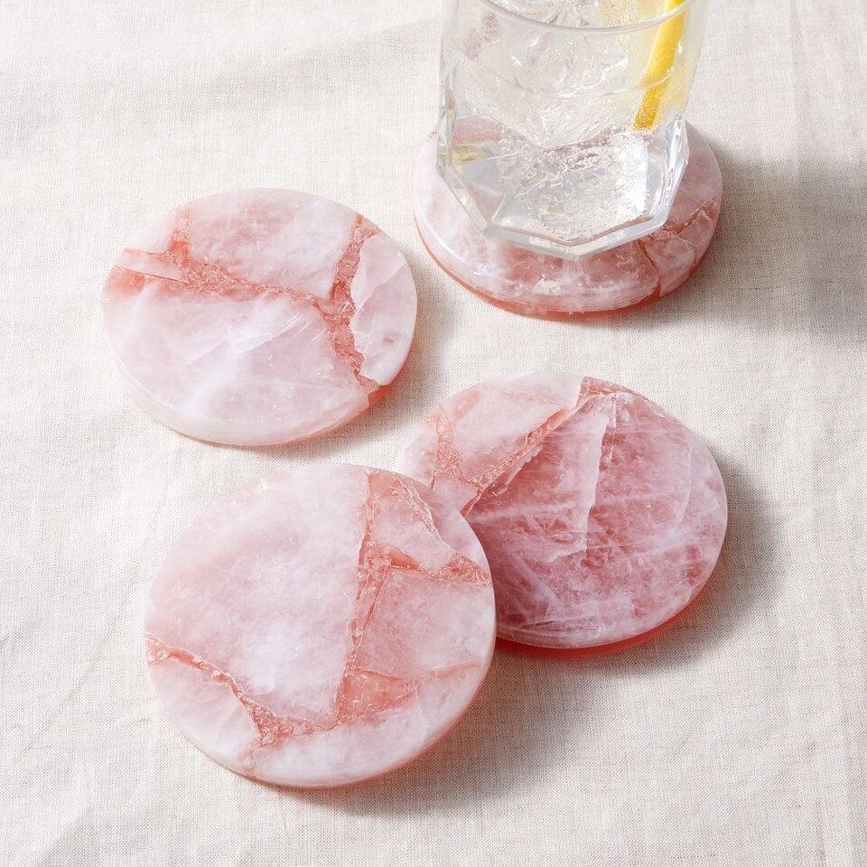 Stone Quartz Coasters (Set of 4) | West Elm Australia