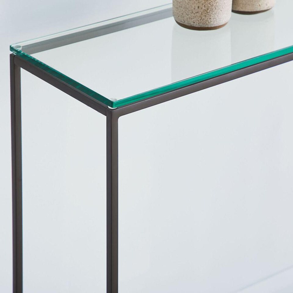 Streamline Console - Glass | west elm Australia
