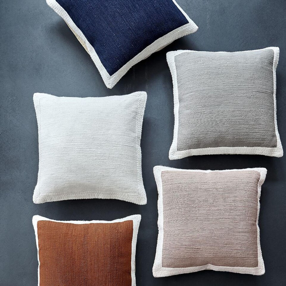 Textured Border Cushion Covers | west elm Australia