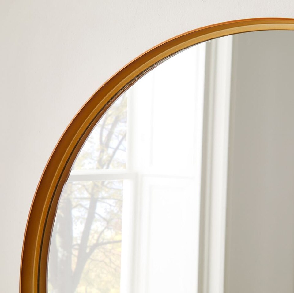 Thin Metal Wall Mirror - Round | West Elm Australia
