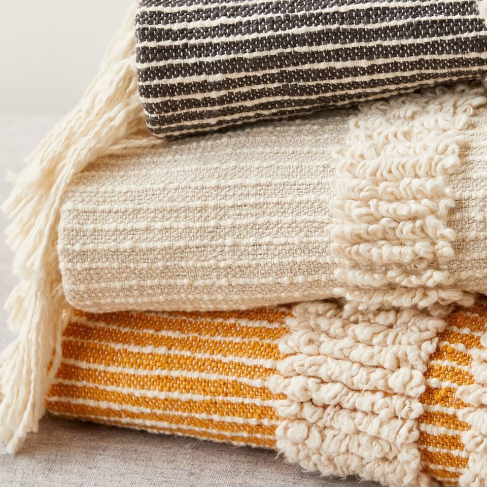 Tufted Lines Throw | West Elm Australia
