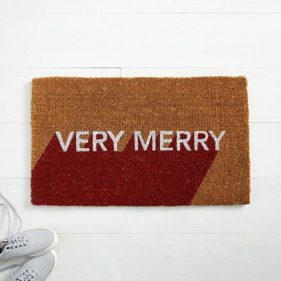 Very Merry Doormat | west elm Australia