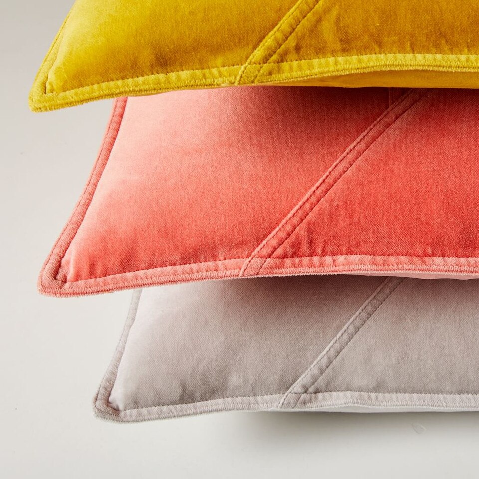 Washed Cotton Velvet Cushion Covers | West Elm Australia
