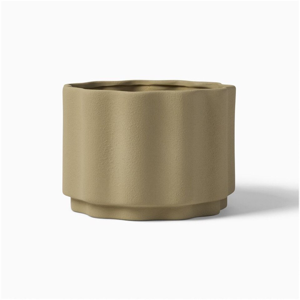 Wavy Ceramic Planters - West Elm Australia