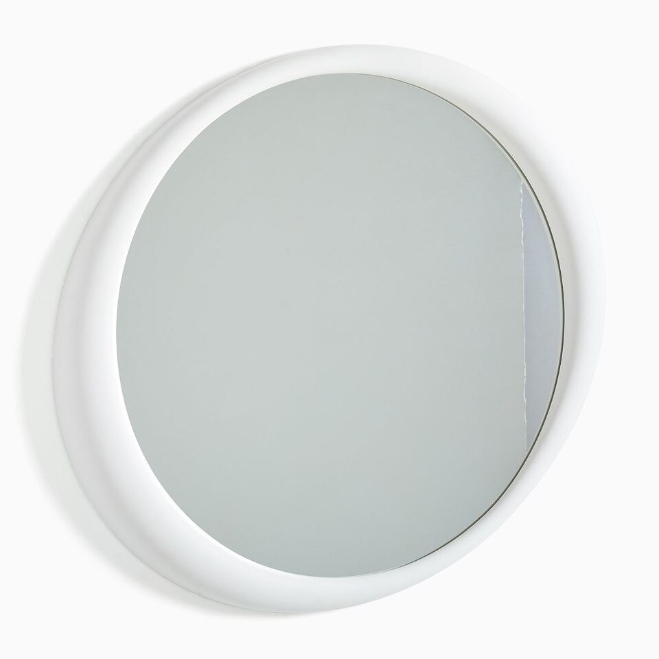 Pure Plaster Wall Mirror - 102 cm - West Elm Australia