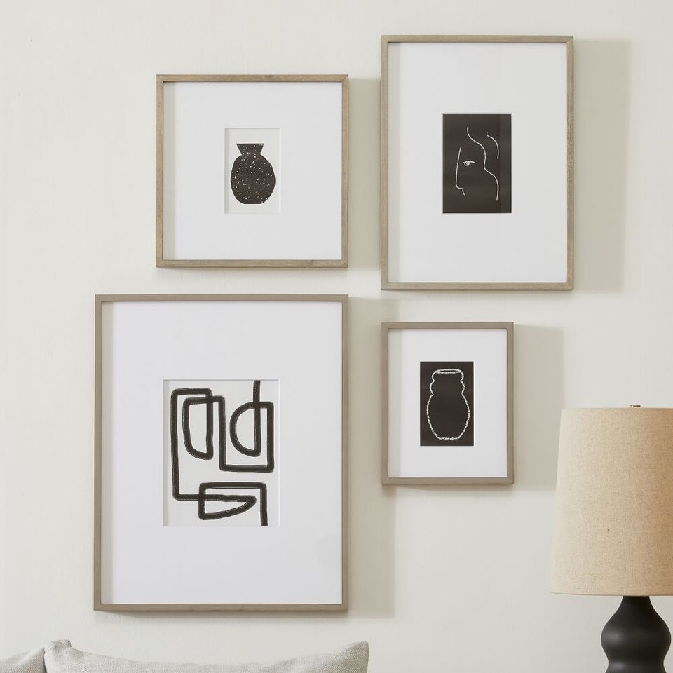 Multi-Mat Wood Gallery Frames - Grey Wash | West Elm Australia
