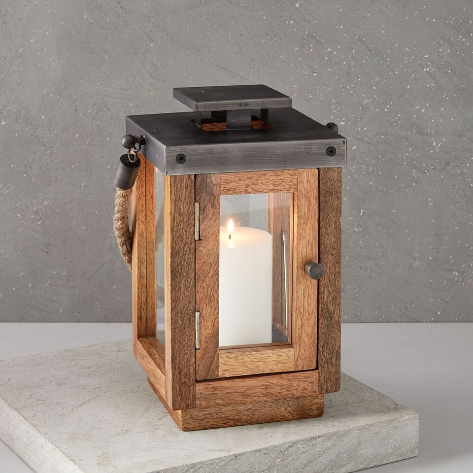 Wood + Rope Lanterns | west elm Australia
