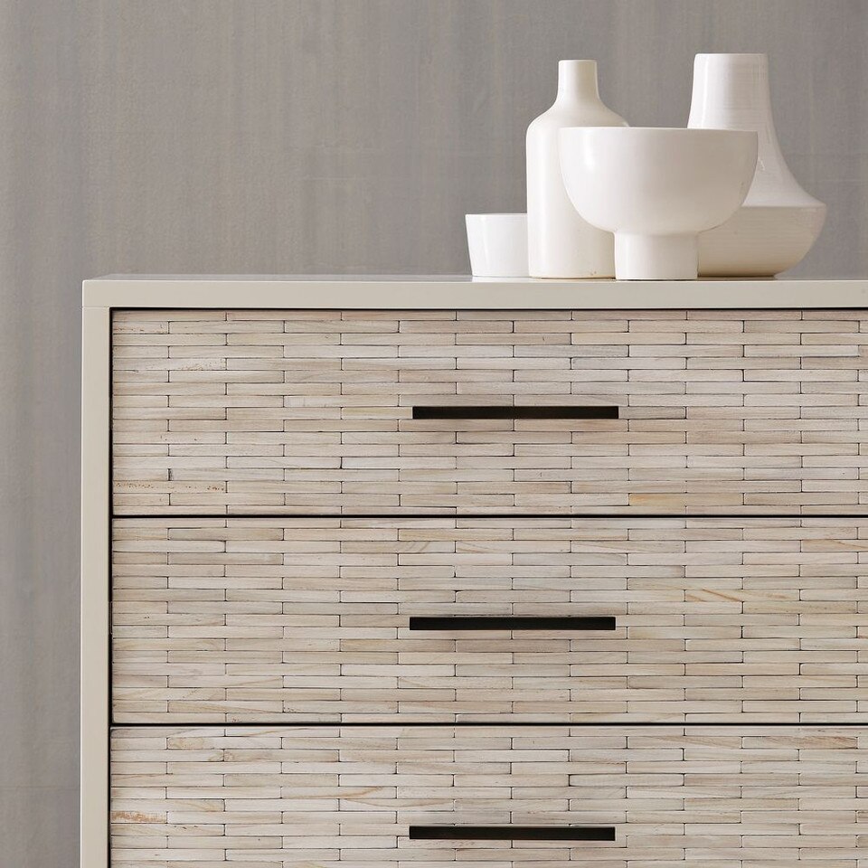 Wood Tiled 3-Drawer Dresser | west elm Australia