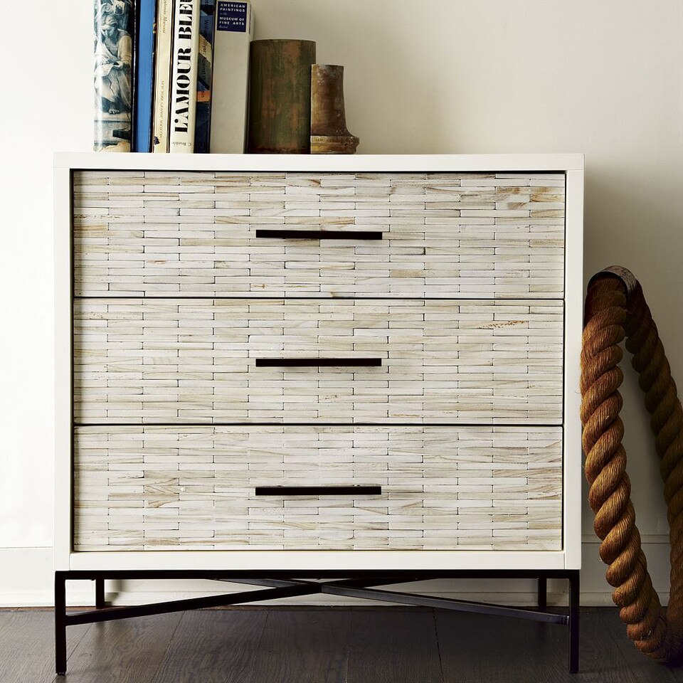 Wood Tiled 3-Drawer Dresser | west elm Australia