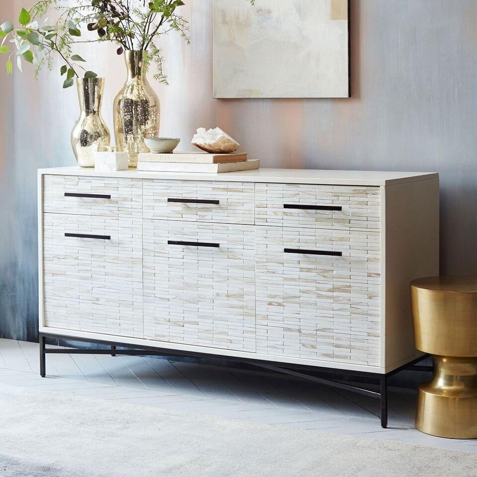 Wood Tiled Buffet | west elm Australia