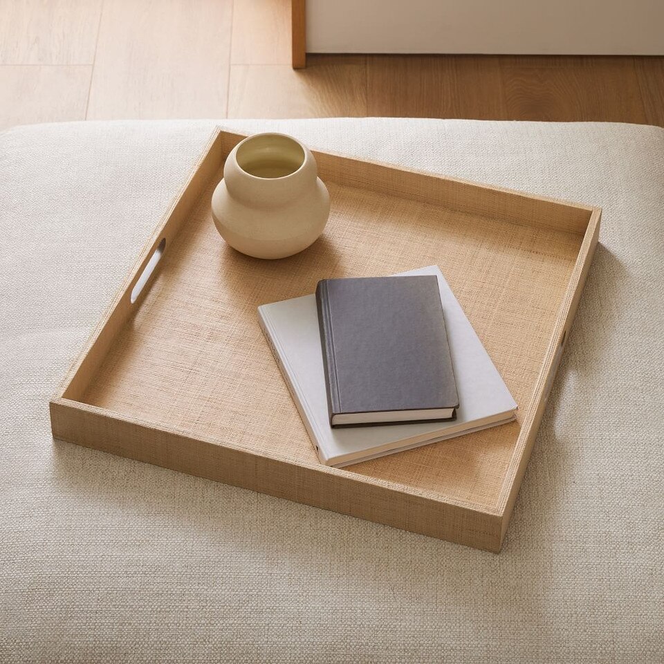 Woven Linen Tray | West Elm Australia