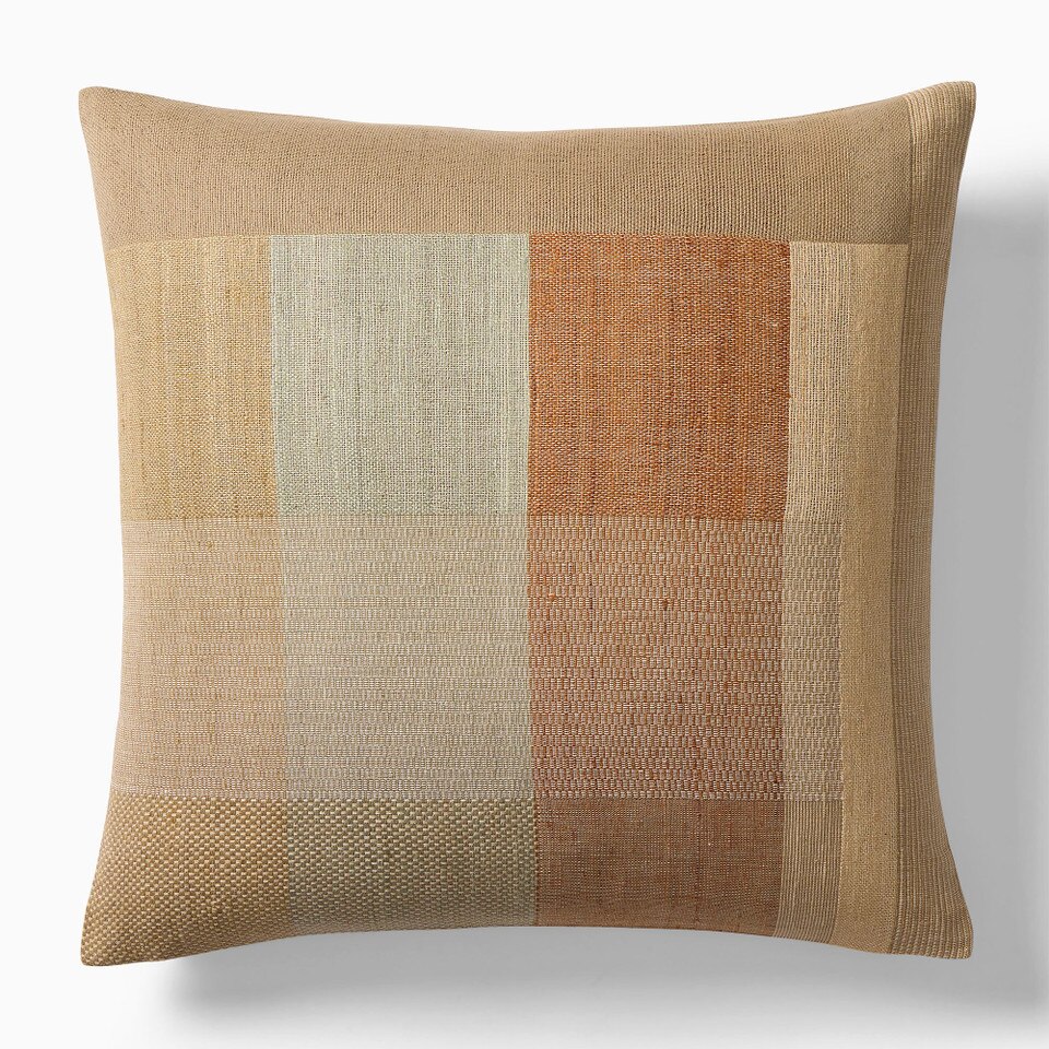 Woven Silk Patches Cushion Cover - West Elm Australia