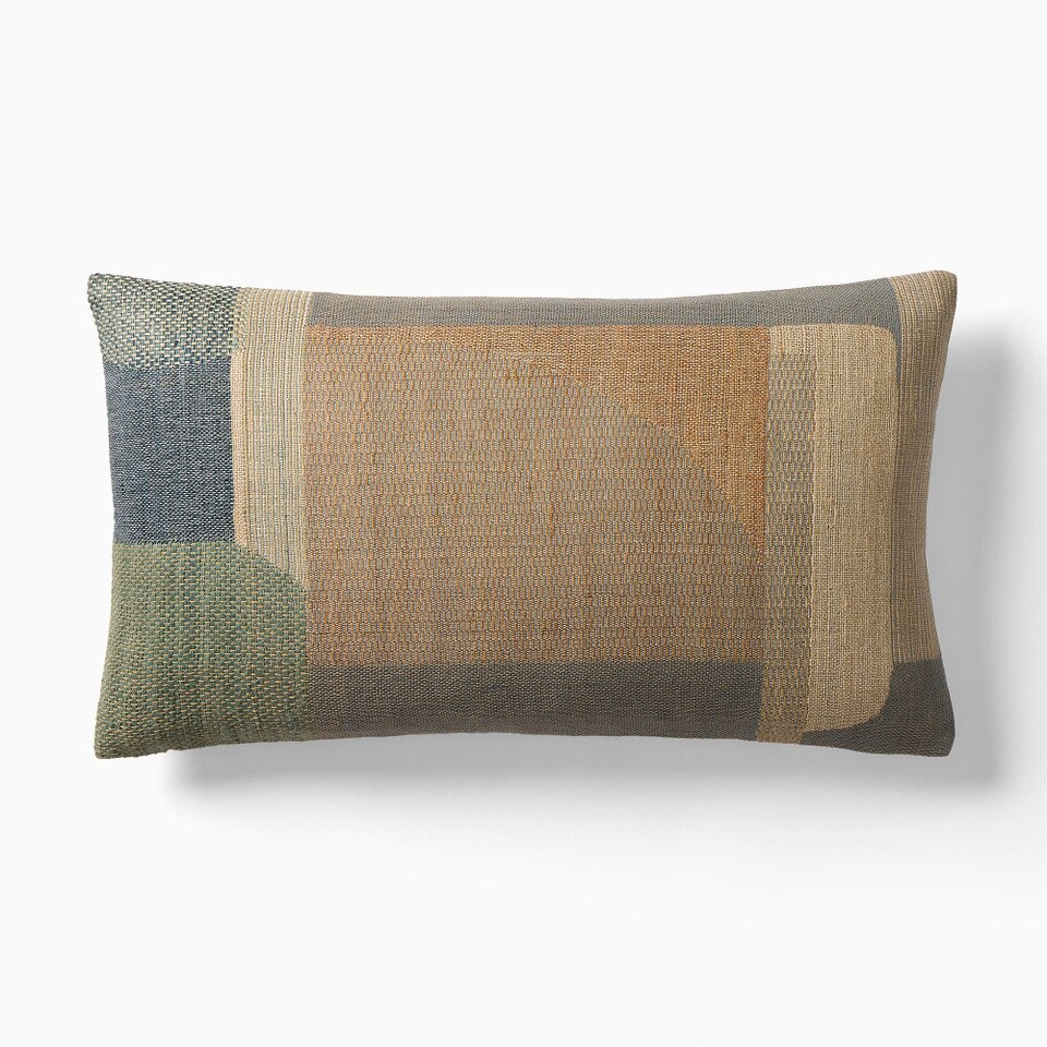 Woven Silk Patches Cushion Cover - West Elm Australia
