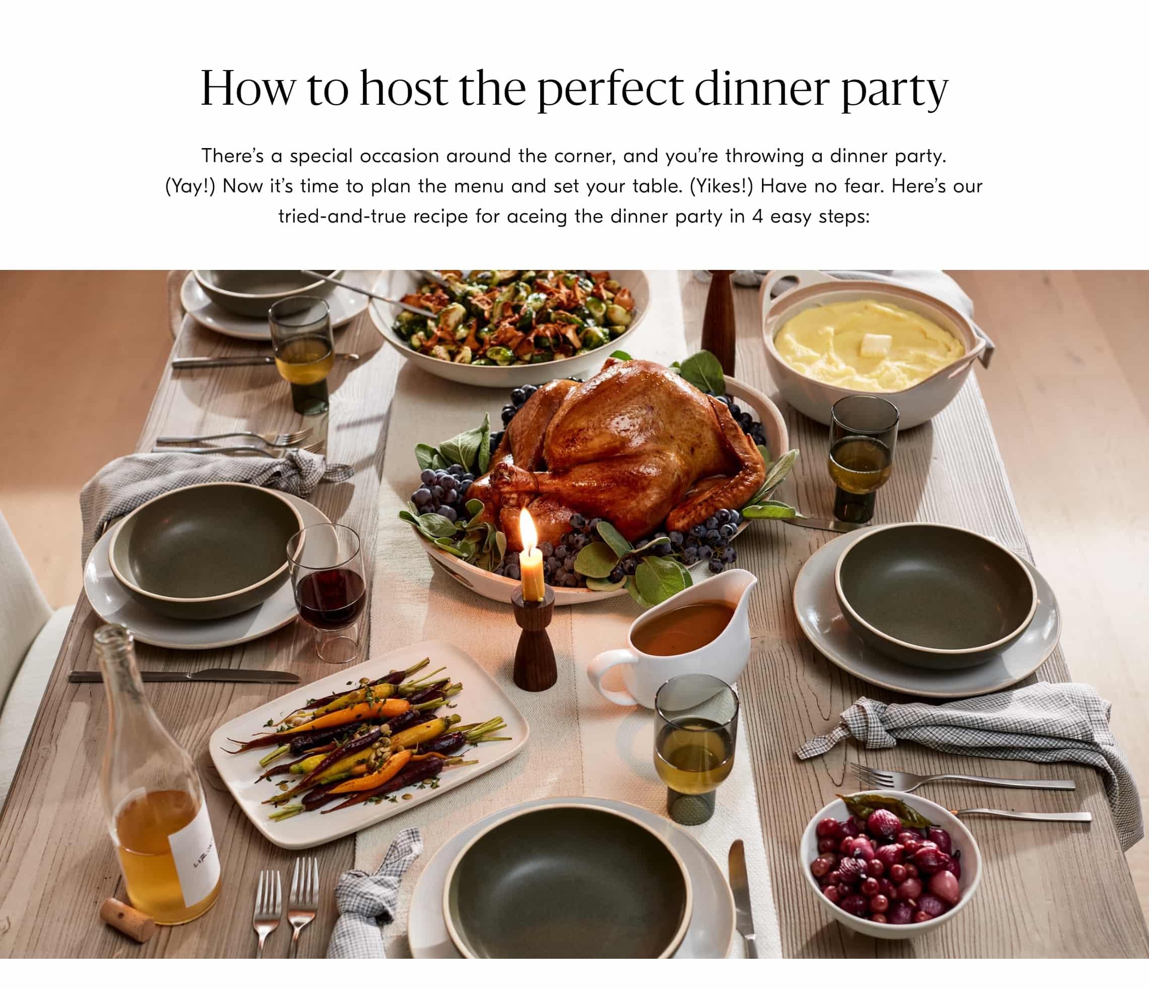 How To Host The Perfect Dinner Party - West Elm Australia