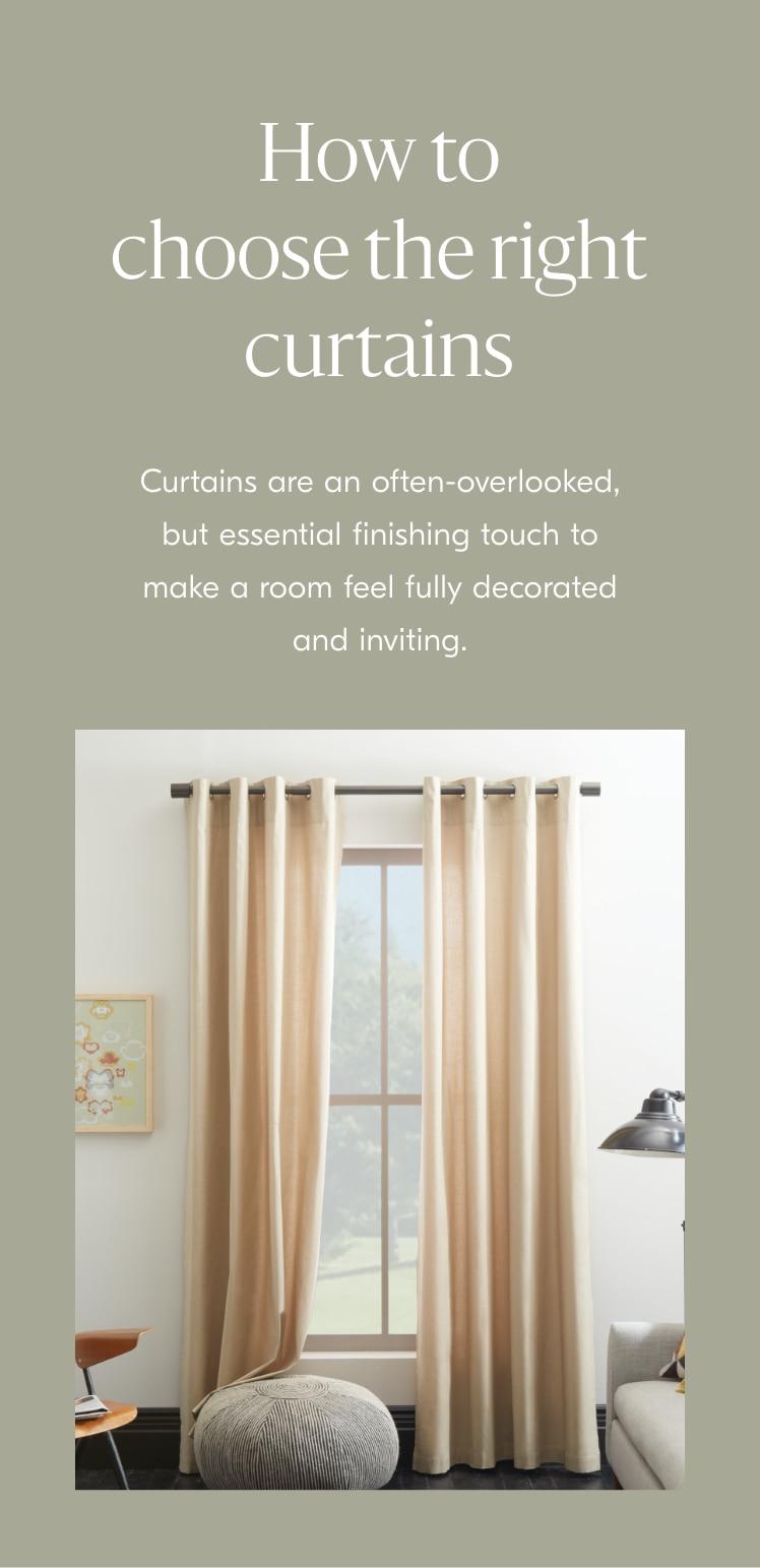 How To Choose The Right Curtains - West Elm Australia